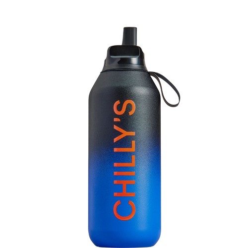 Chillys 500ml Ombre Flip Blue Black - Chillys Series 2 - Pine-apple - I